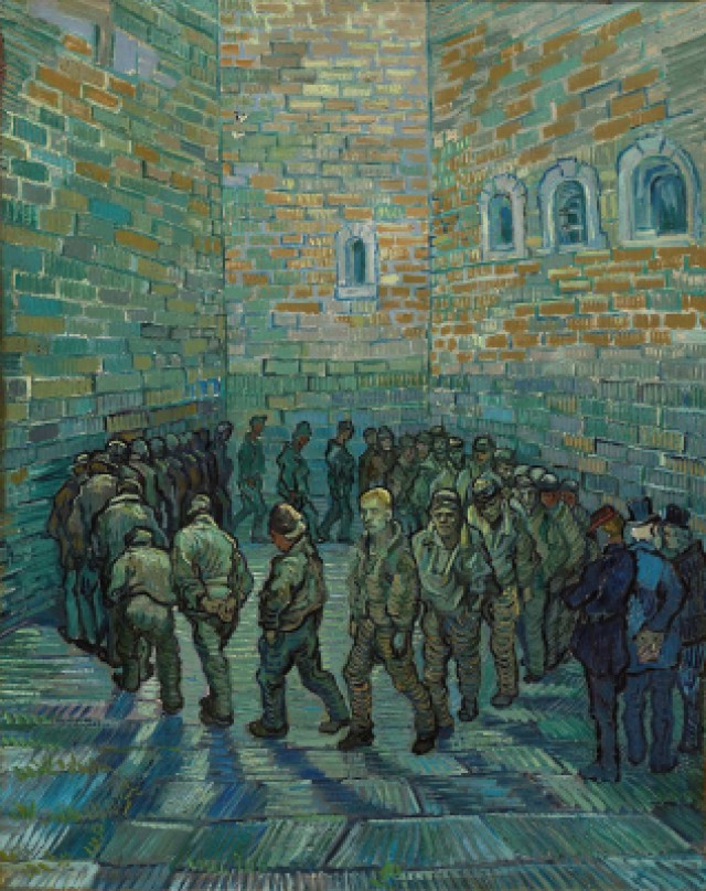 The Prison Courtyard by Vincent van Gogh - ArtForAll